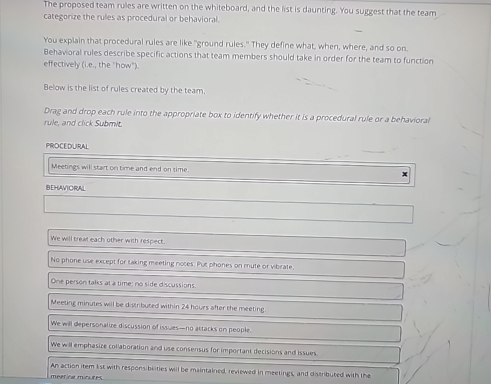Solved The proposed team rules are written on the | Chegg.com