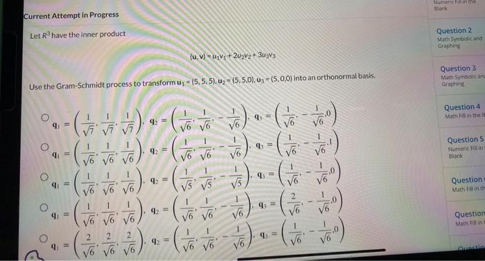 Solved Current Attempt in Progress Let R3 have the inner | Chegg.com