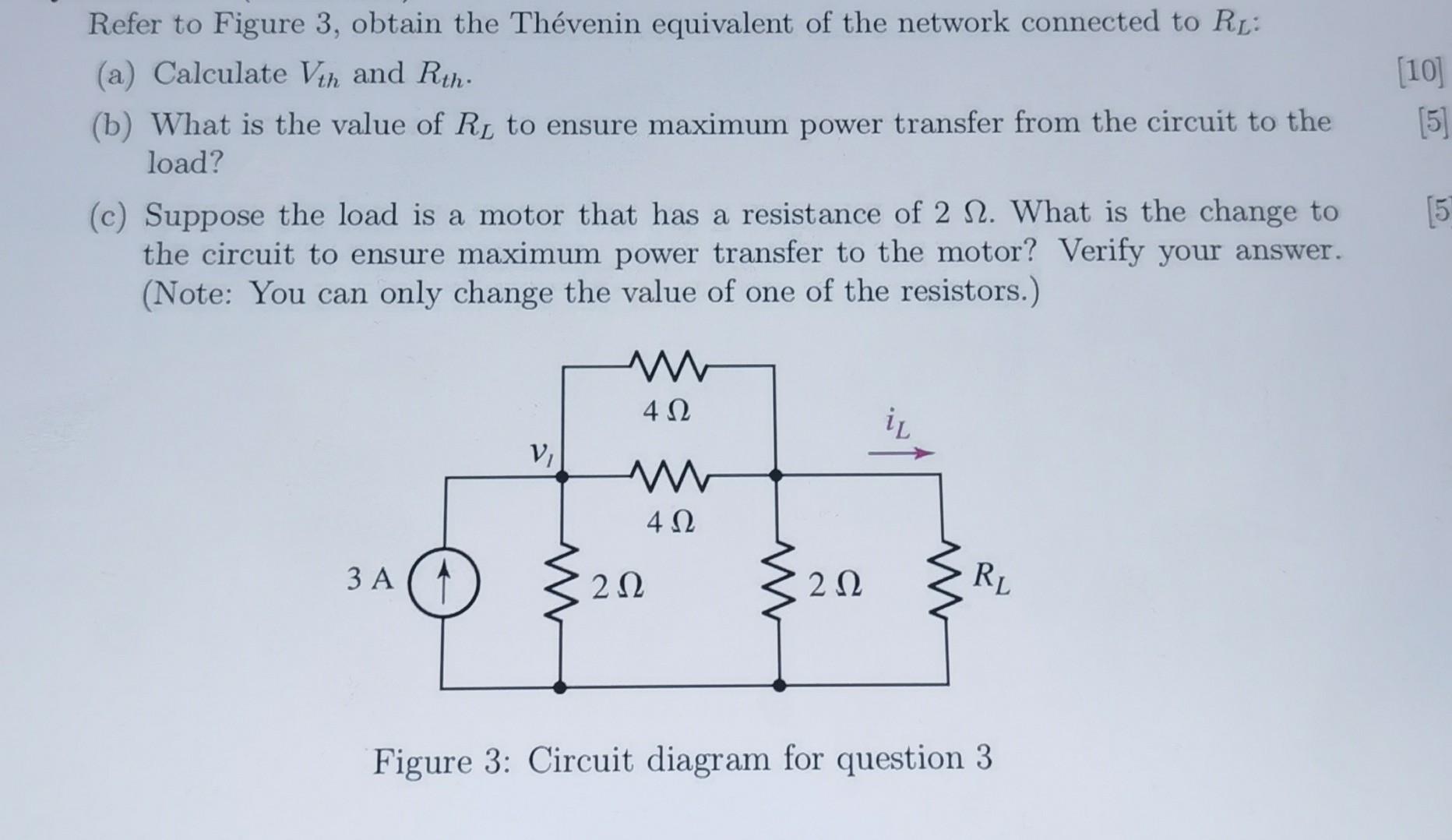 [Solved]: Refer to Figure 3, obtain the Thvenin eq