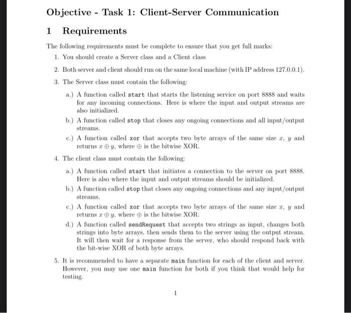 Solved 2 Requirements The following requirements must be | Chegg.com