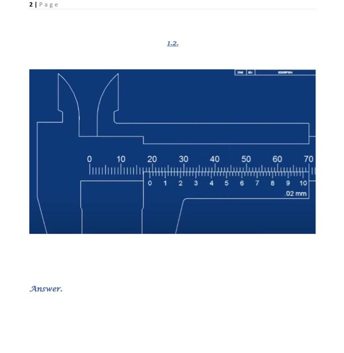 Solved I. Activities to practice reading a Vernier Caliper | Chegg.com