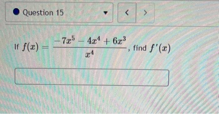 Solved f(x)=x4−7x5−4x4+6x3 | Chegg.com