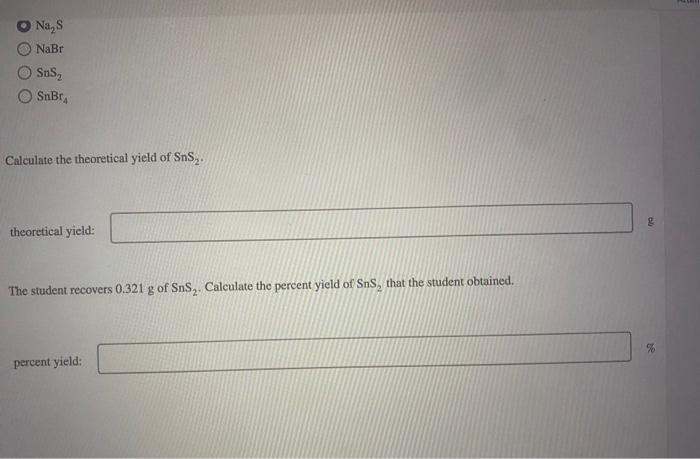 Solved Tin(IV) sulfide, SnS2, a yellow pigment, can be | Chegg.com