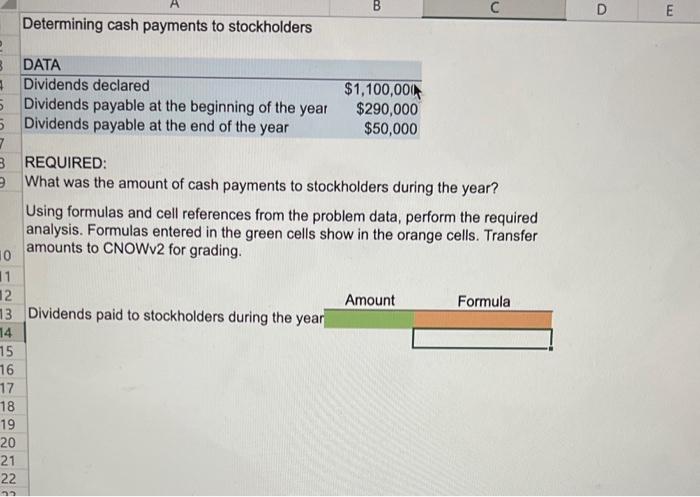 Solved Determining cash payments to stockholders The board | Chegg.com