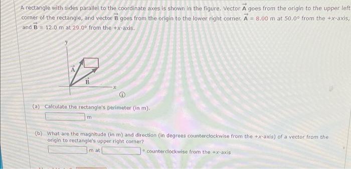 Solved A rectangle with sides parallel to the coordinate | Chegg.com