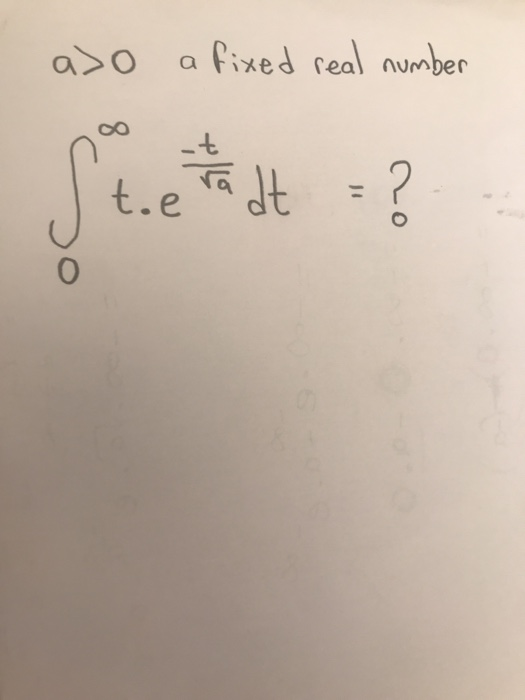 Solved وه a I fixed real number Stefast = ? | Chegg.com