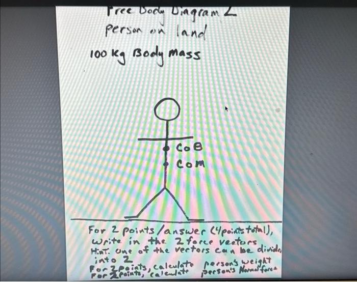 Solved Free Budy Diagraml Person submerged in water Feet on | Chegg.com