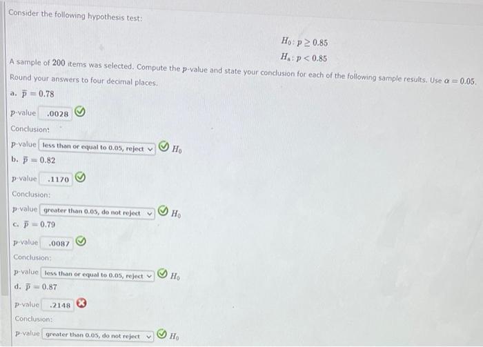 Solved Consider the following hypothesis test: | Chegg.com