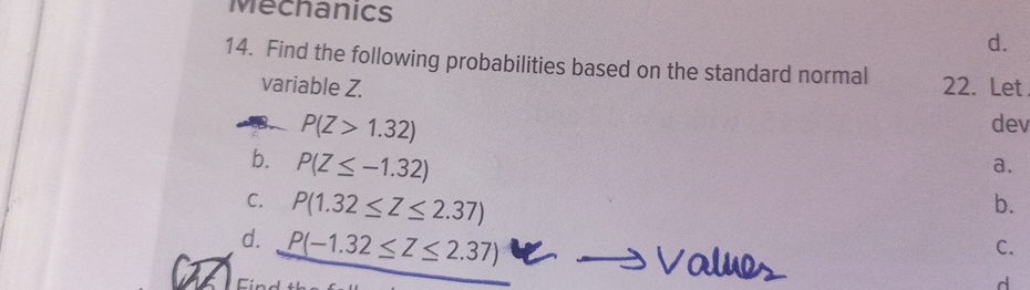 Solved Find the following probabilities based on the | Chegg.com