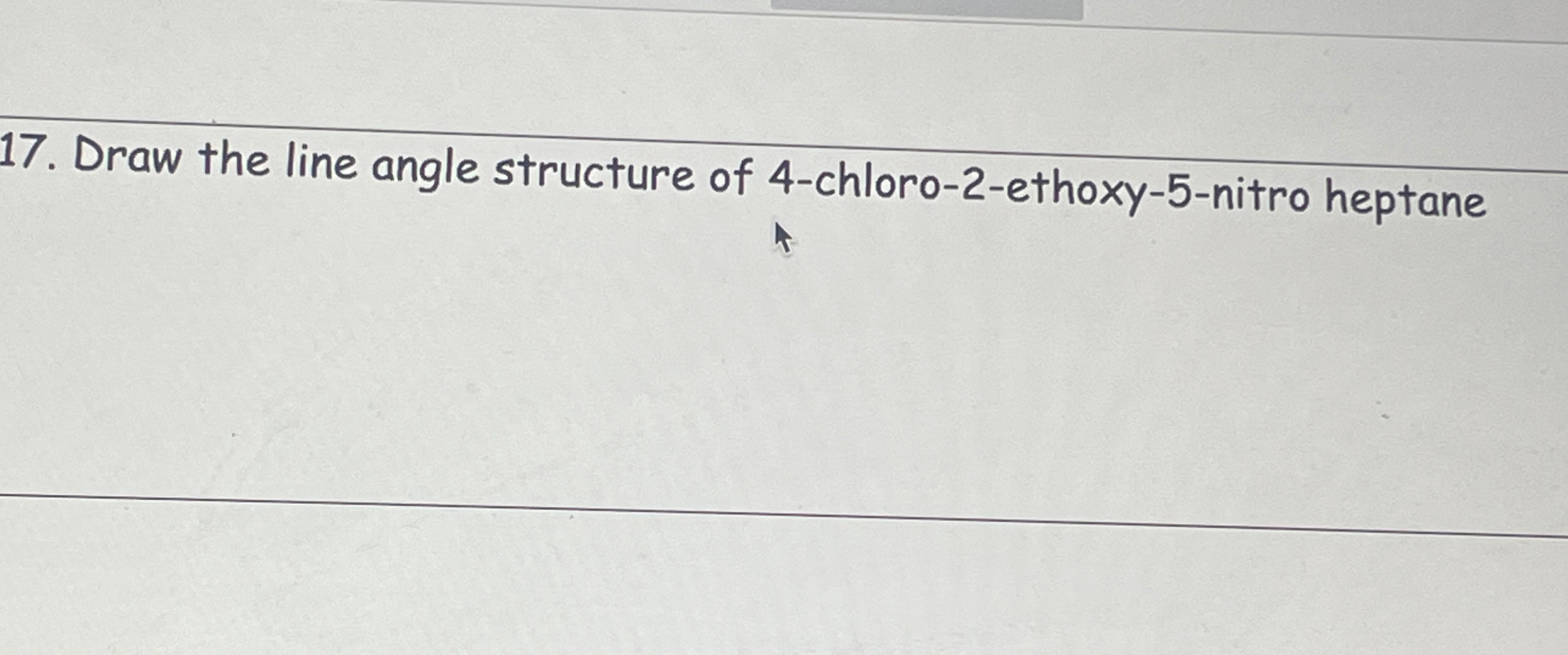 Solved Draw the line angle structure of | Chegg.com