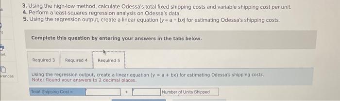Solved E5-12 (Algo) Estimating Cost Behavior Using | Chegg.com