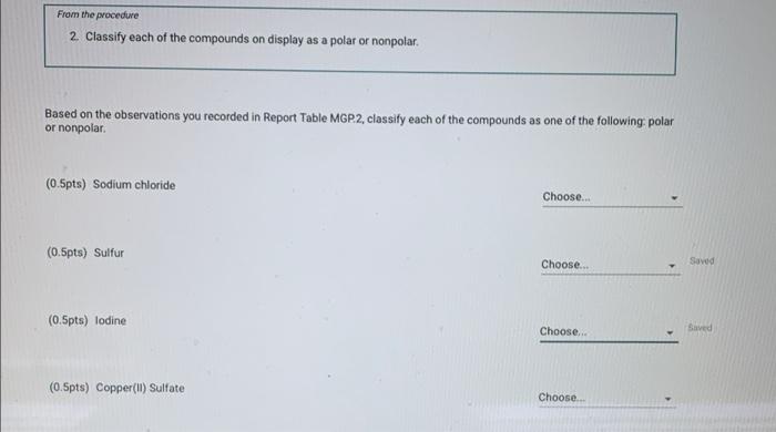 Solved (opts) Part B - Polarity Demonstration The results | Chegg.com