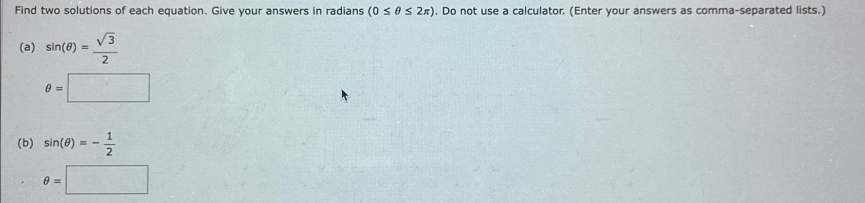 Solved Find two solutions of each equation. Give your | Chegg.com