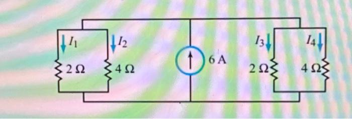 Solved current divider rule to find I1,2,3,4 | Chegg.com