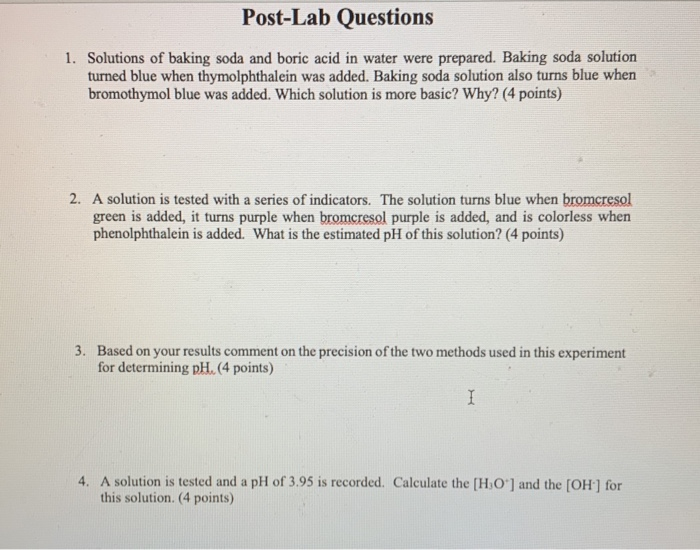 Indicator Phenolphthalein pH range for color change | Chegg.com
