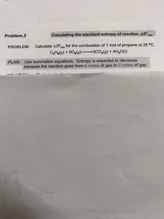 Solved Calculating the standard entropy of reaction, AS°, | Chegg.com
