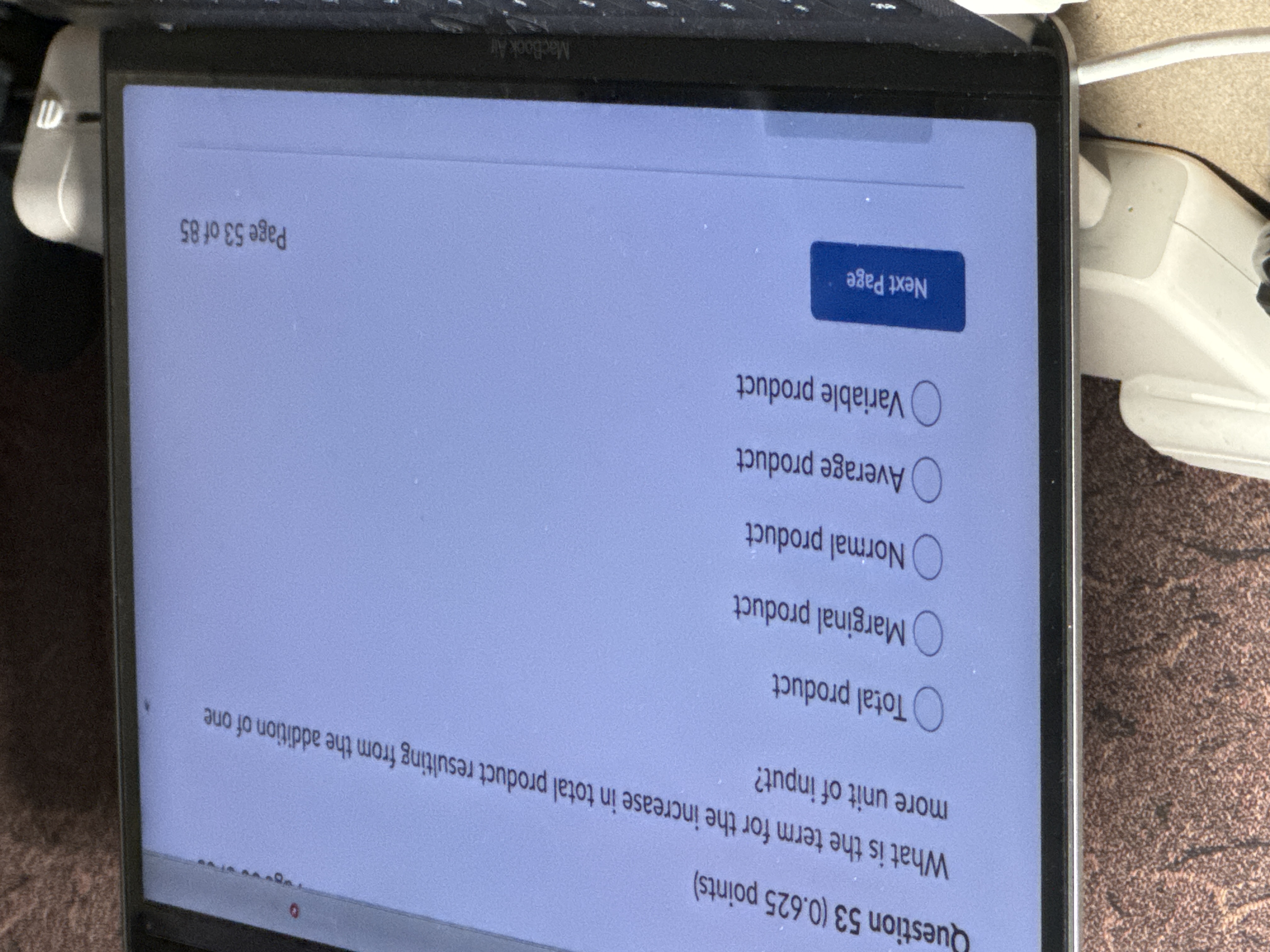Solved Question 53 (0.625 ﻿points)What is the term for the | Chegg.com