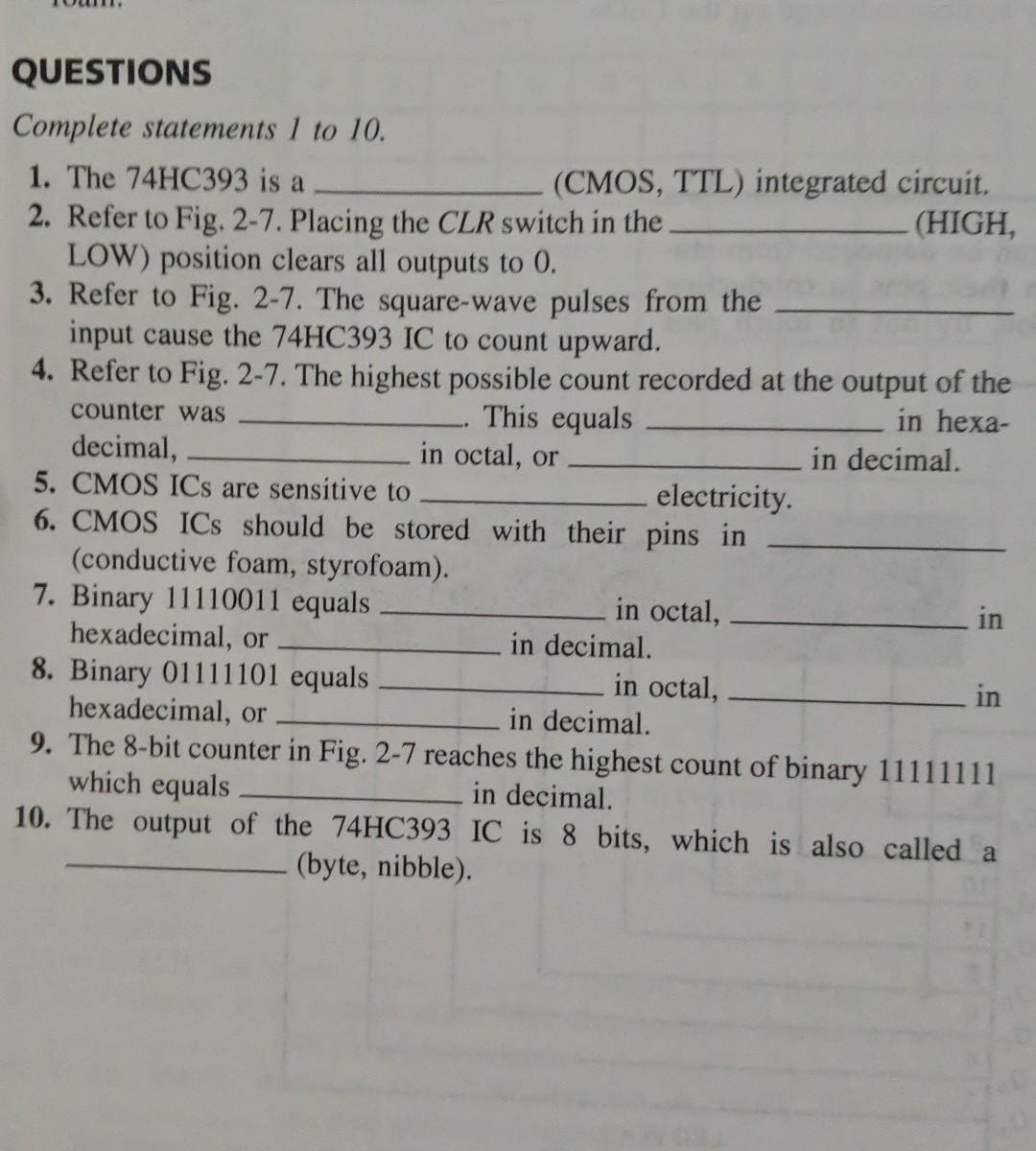 Solved DATE 2-3 LAB EXPERIMENT: USING A CMOS BINARY COUNTER | Chegg.com
