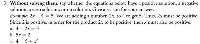 Solved 3. Without solving them, say whether the equations | Chegg.com