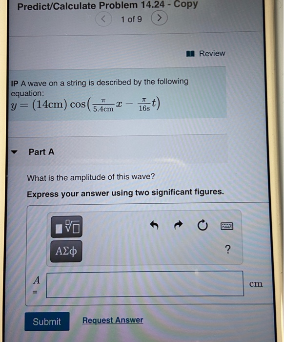 Solved Predict/Calculate Problem 14.24 - Copy