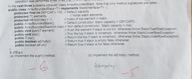 Solved operation was performed three times In the next three | Chegg.com