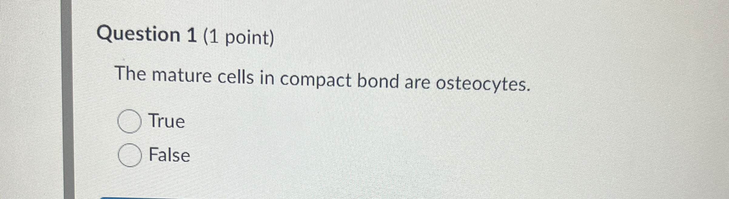 Solved Question 1 (1 ﻿point)The mature cells in compact bond | Chegg.com