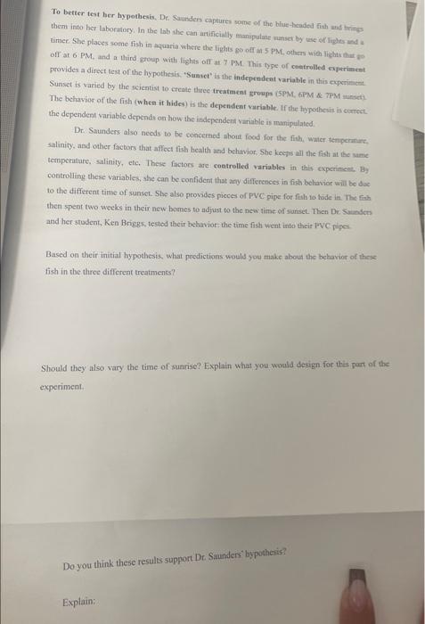 Solved The Scientific Method Part 1 - Hiding Behavior of | Chegg.com