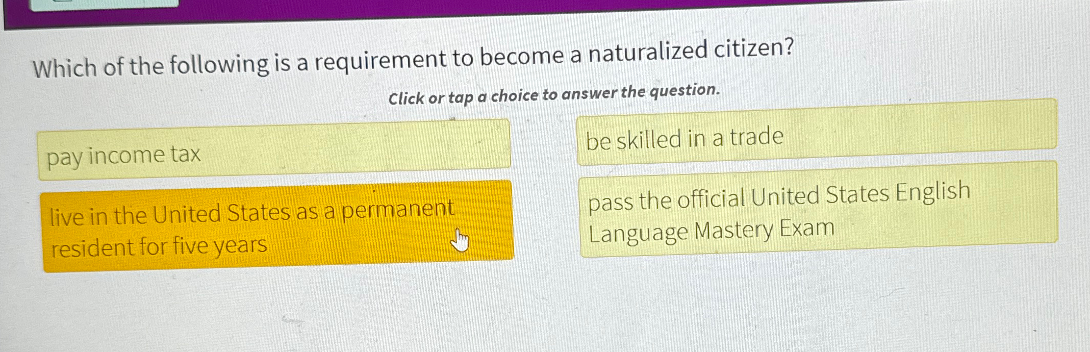 Solved Which of the following is a requirement to become a | Chegg.com