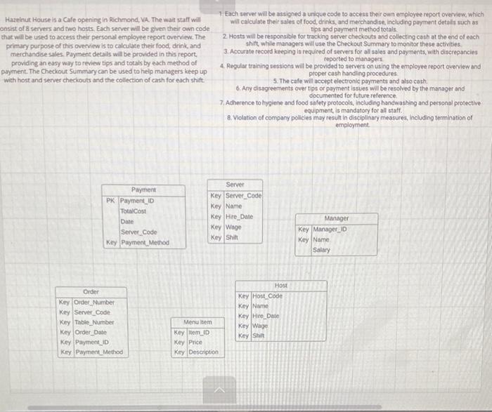 Solved 1. Each server will be assigned a unique code to | Chegg.com