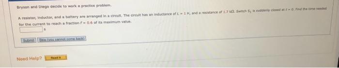 Solved Bryson and Diego decide to work a practoce problem. | Chegg.com
