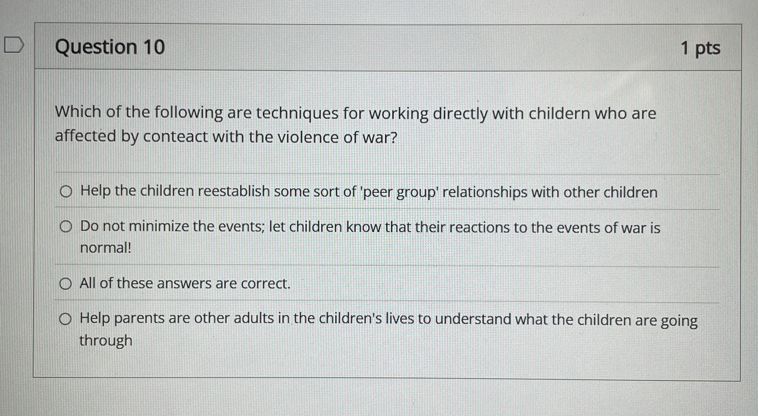 Solved Question 101 ﻿ptsWhich of the following are | Chegg.com