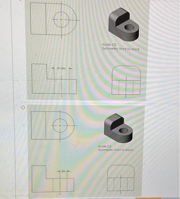 Solved How would we properly dimension the hole, starting | Chegg.com