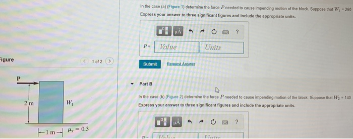 Solved In the case (a) (Figure 1) determine the force P | Chegg.com