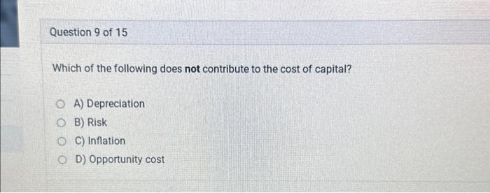 Solved Which of the following does not contribute to the | Chegg.com