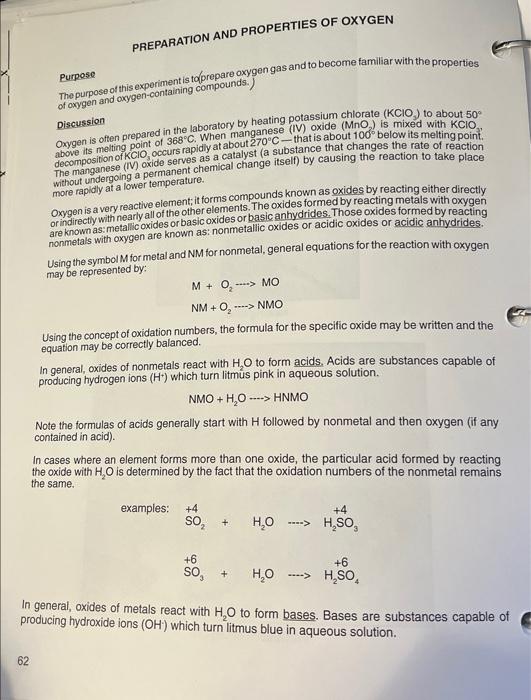 Solved Complete the HW Sheet (bring to the lab stapled to | Chegg.com