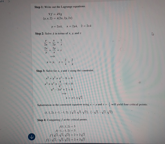Step 1: Write out the Lagrange | Chegg.com