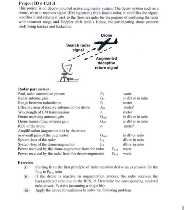 Solved Project ID # U.II.4 This project is on decoy-mounted | Chegg.com