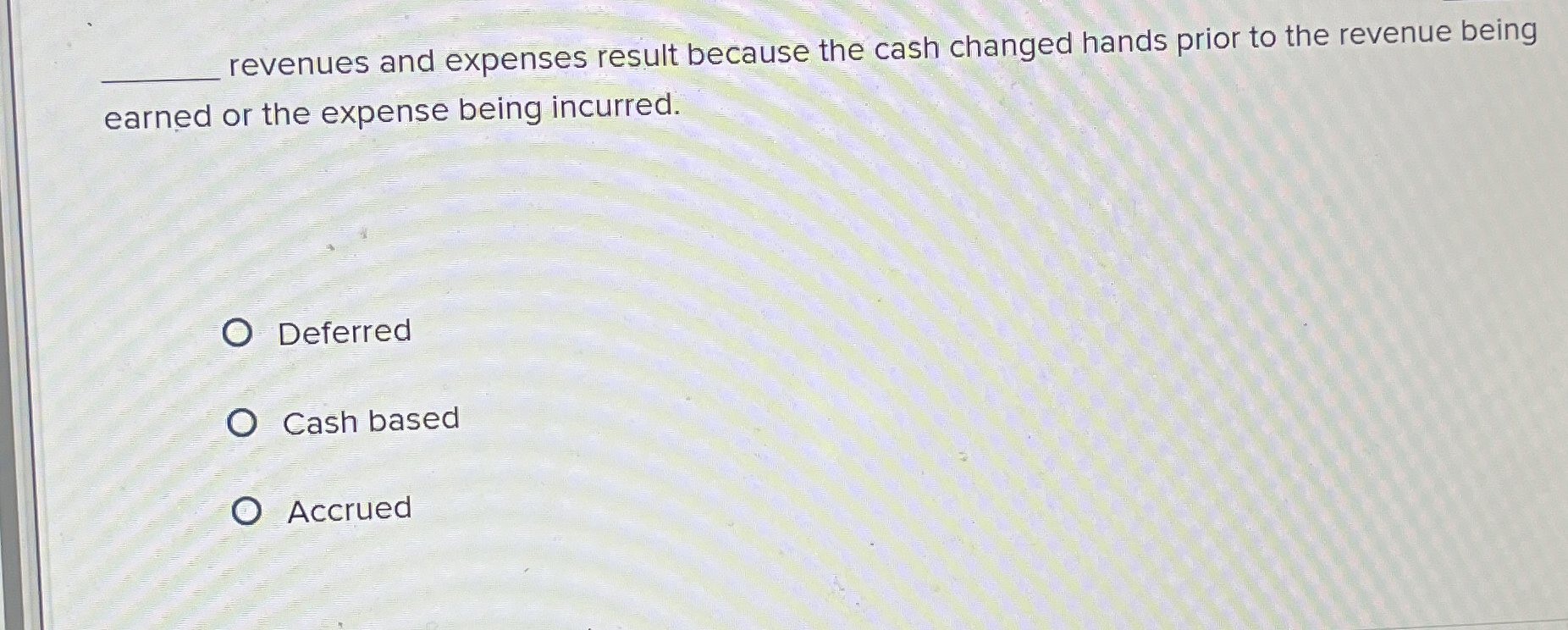 Solved revenues and expenses result because the cash changed | Chegg.com