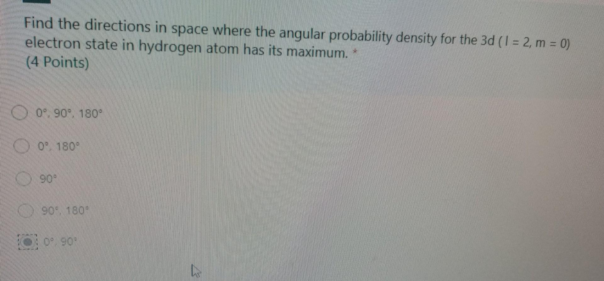 Solved Find the directions in space where the angular | Chegg.com