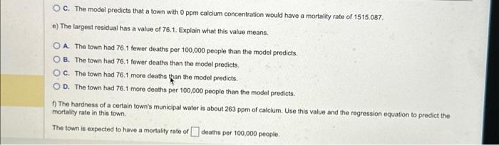 Solved Researchers collected deth on the arriual mortally | Chegg.com
