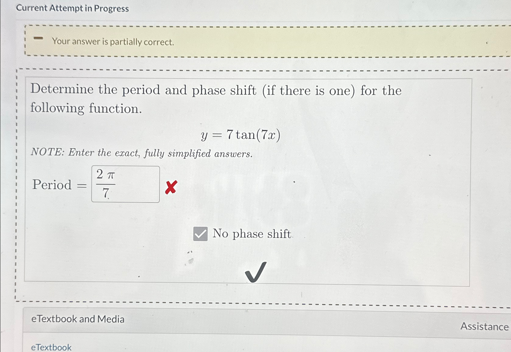 Solved Current Attempt in ProgressYour answer is partially | Chegg.com