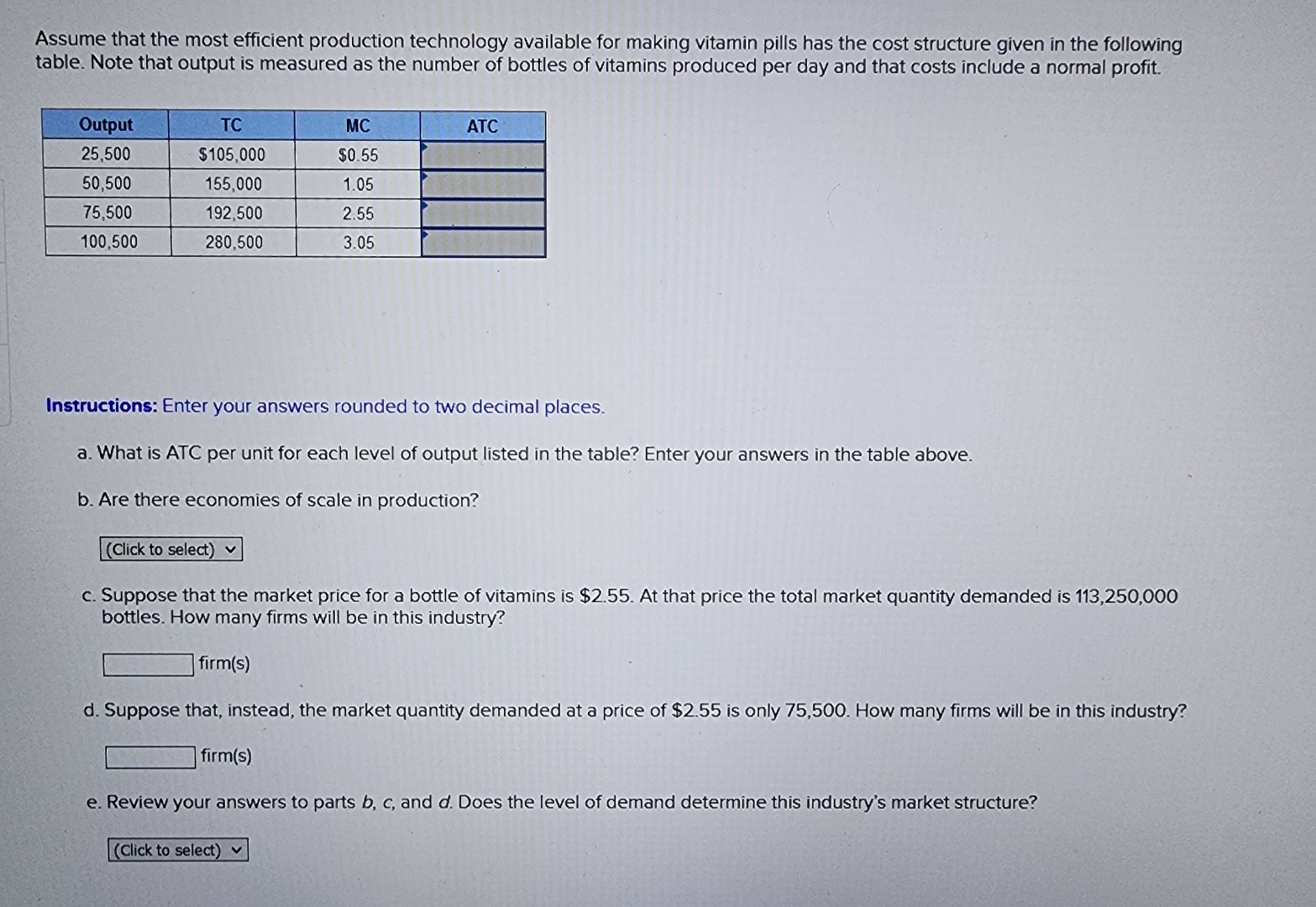 Assume that the most efficient production technology | Chegg.com