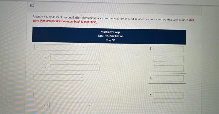 Solved Current Attempt in Progress Martinez Corp. deposits | Chegg.com