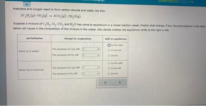 Solved Acetylene and oxygen react to form carbon dioxide and | Chegg.com
