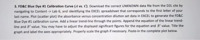 1. FD&C Blue Dye #1 Parallel Dilution Set Preparation | Chegg.com
