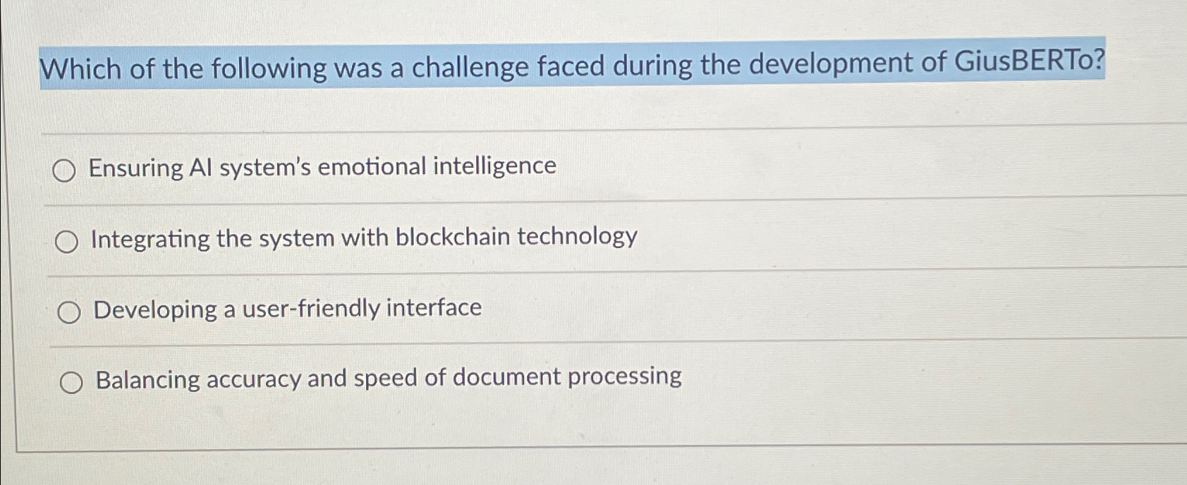 Solved Which of the following was a challenge faced during | Chegg.com