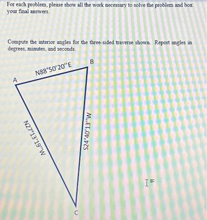 Solved For each problem, please show all the work necessary | Chegg.com