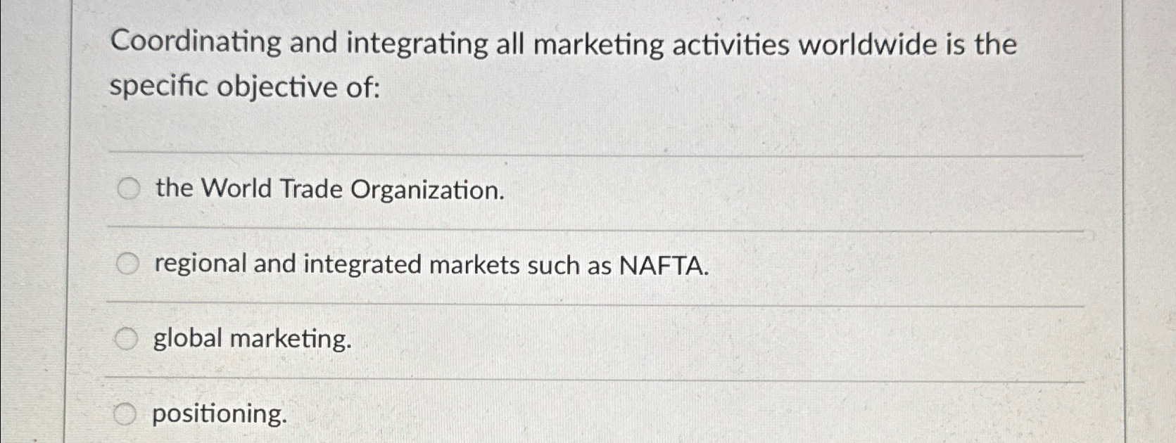 Solved Coordinating and integrating all marketing activities | Chegg.com