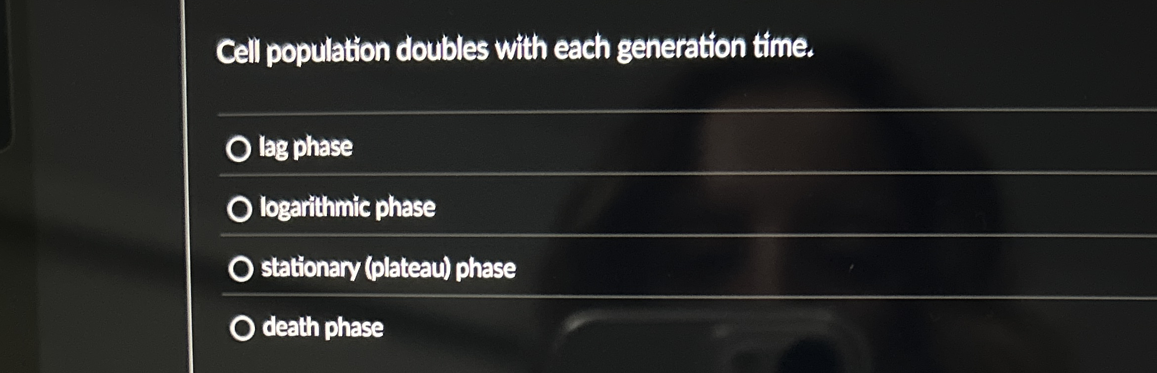 Solved Cell population doubles with each generation time.lag | Chegg.com