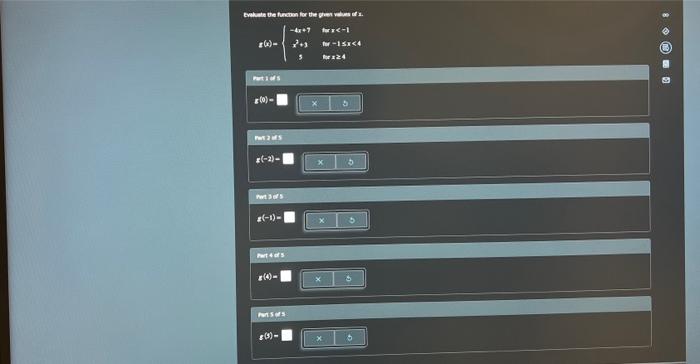 t(x)=⎩⎨⎧−4x+7x2+331xx